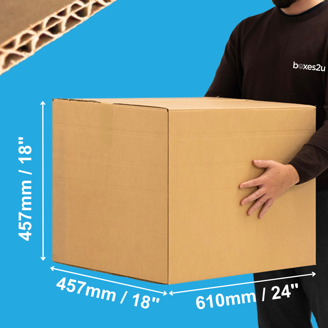 Strong Double Wall - 610 x 457 x 457mm / 24 x 18 x 18" | Boxes2u