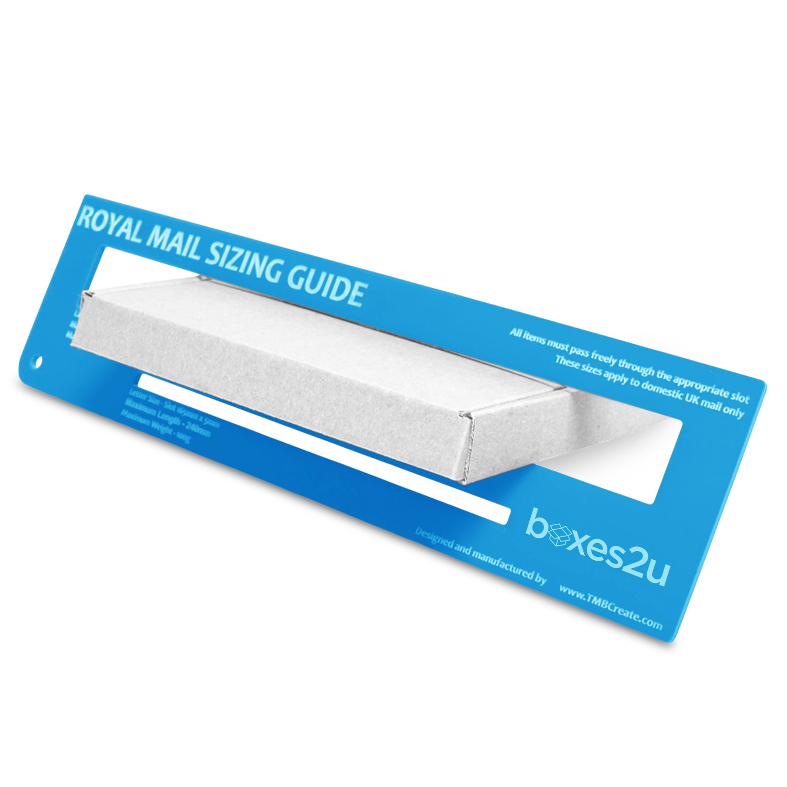 C6 Large Letter White PIP Postal Box, 163 x 112 x 20mm