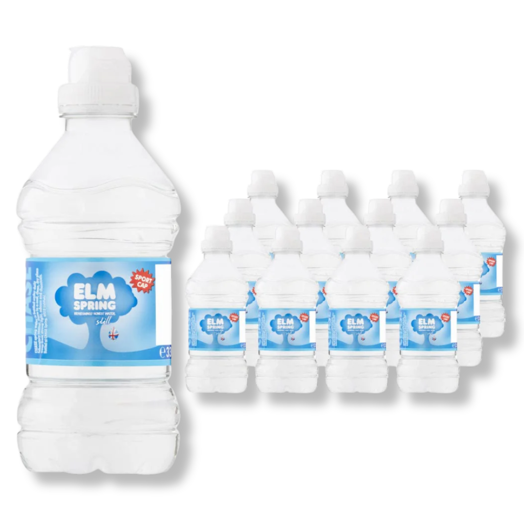 Elm Spring Still Water 330ml with Sports Cap, 24 Bottles