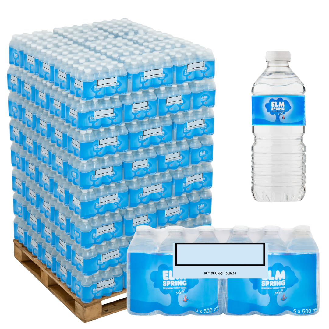 Elm Spring Still Water 500ml - Pallet Deal (72 Cases of 24 Bottles)
